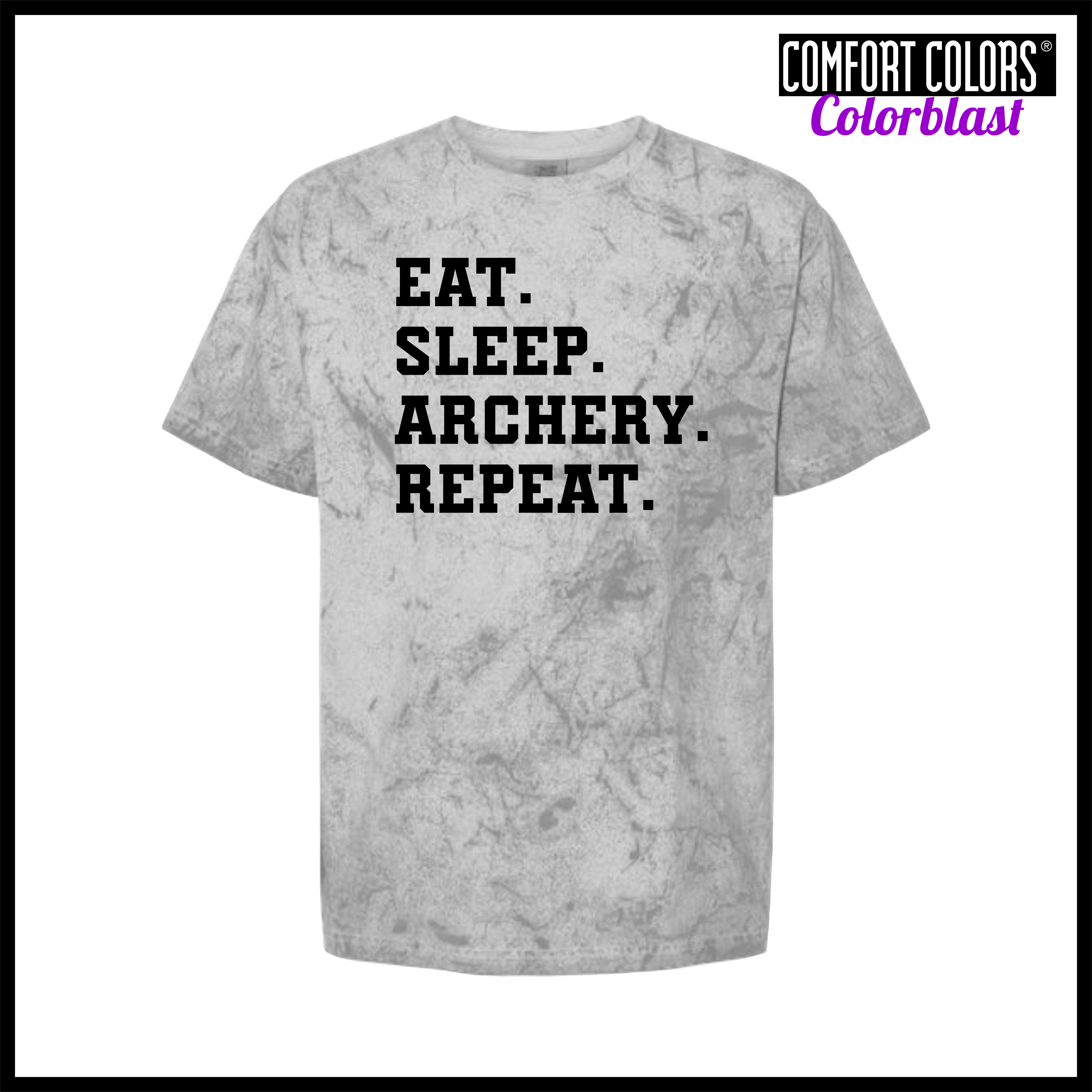 Magnet Cove Archery Eat-Sleep Short Sleeve Comfort Colors Colorblast T ...