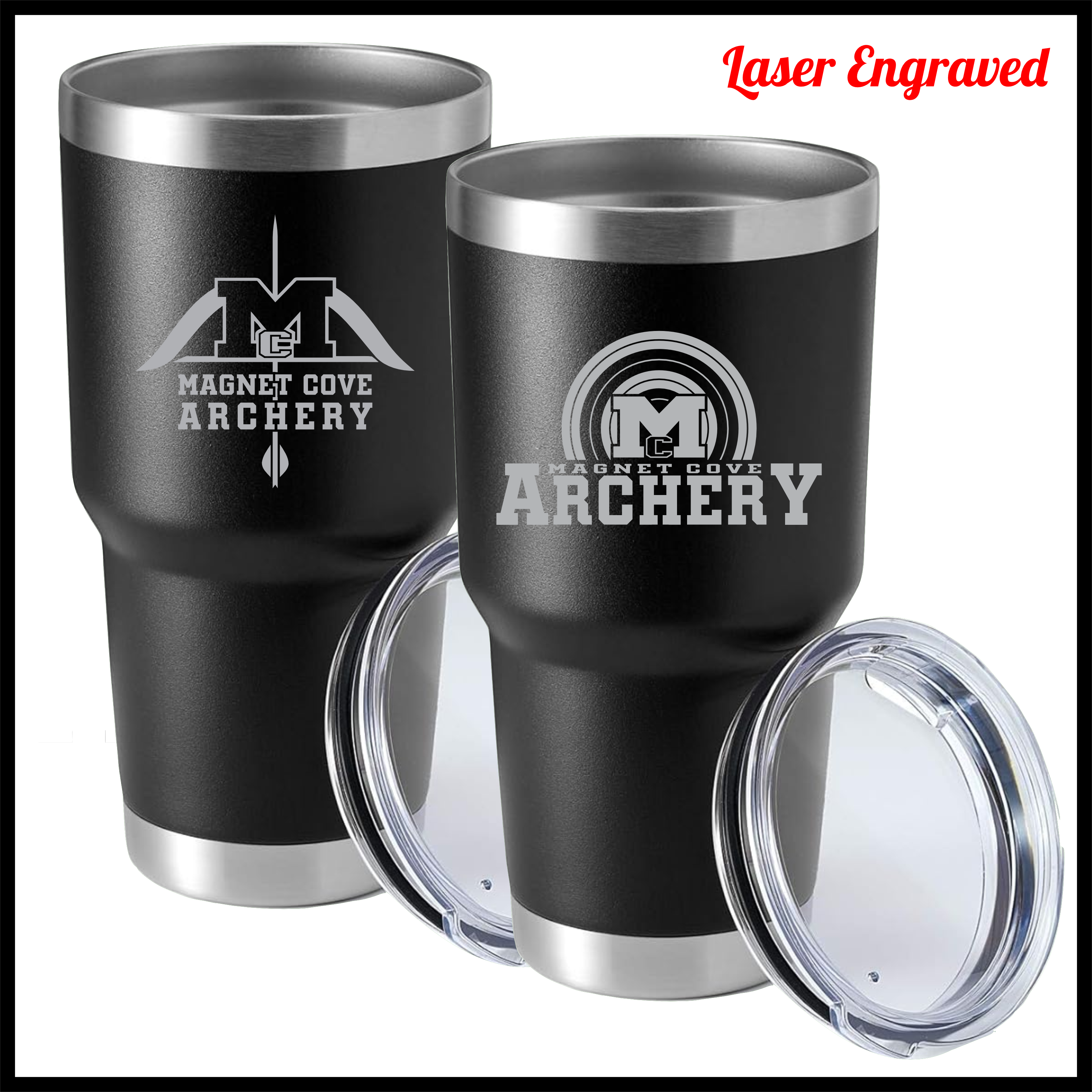 Magnet Cove Archery Engraved Stainless Steel 30 oz. Tumbler – Rev’d Up Ink