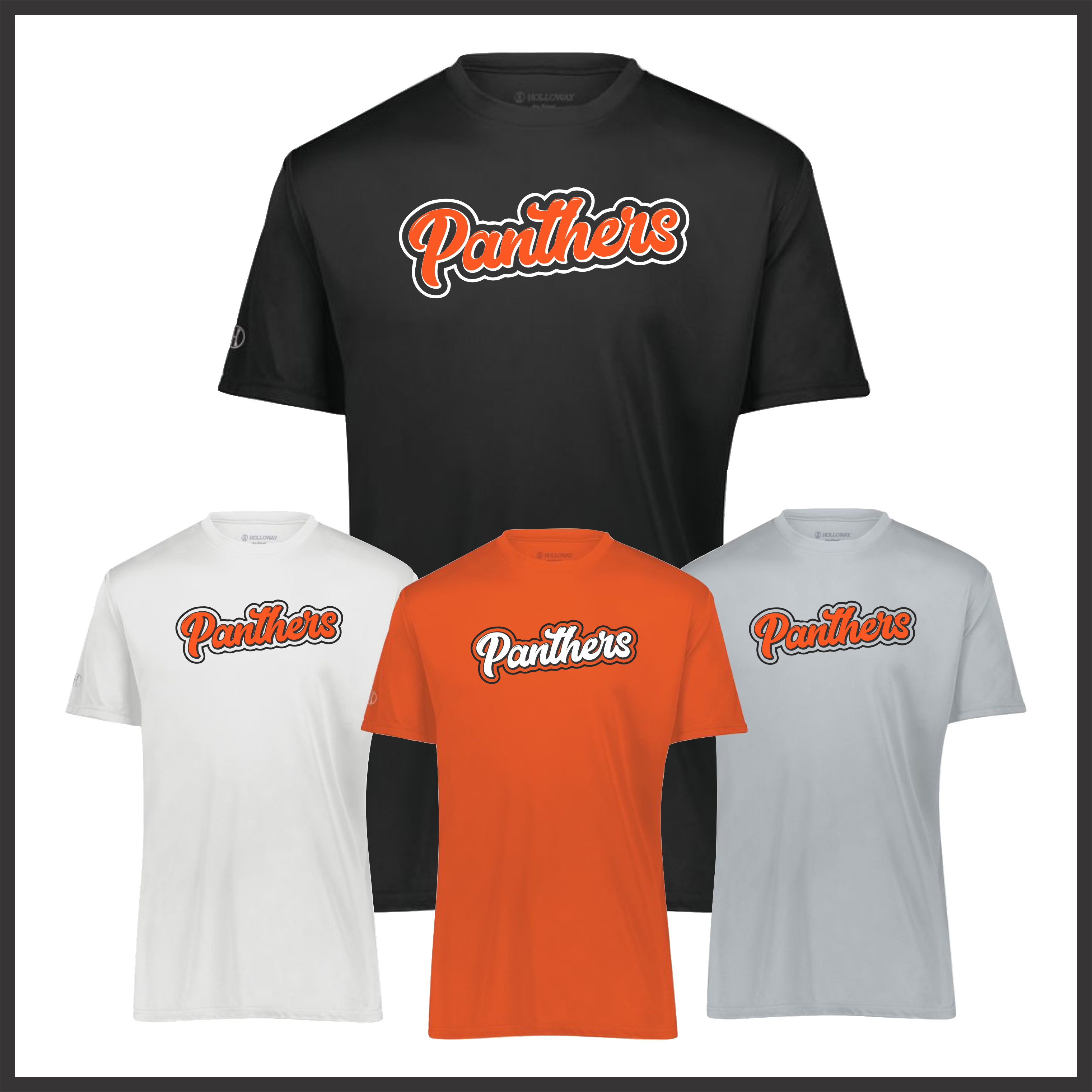 Magnet Cove Panthers Script Short Sleeve 100% Poly Wicking T-Shirt ...