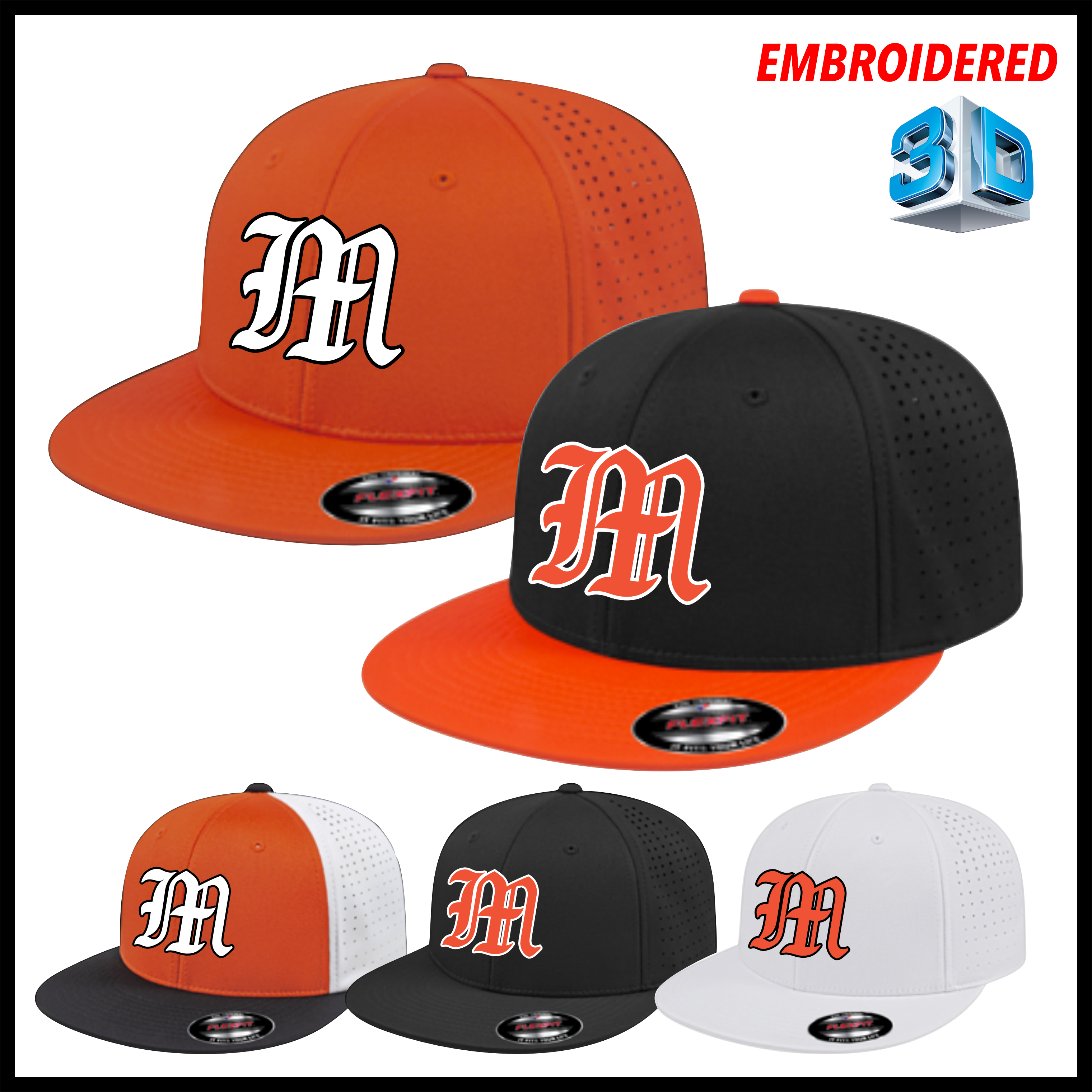 Malvern Baseball Vintage M FlexFit Perforated Performance Cap – Rev’d ...