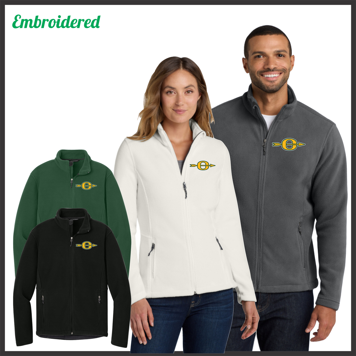 Ouachita Embroidered Fleece Jacket – Rev’d Up Ink