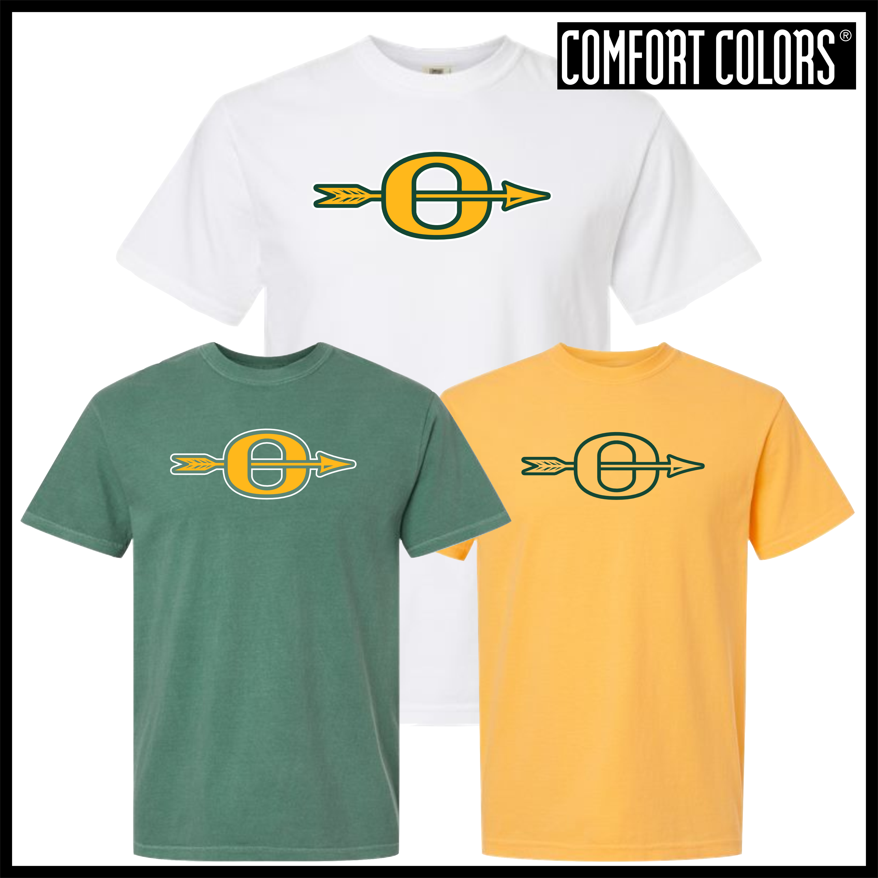 Ouachita "O" Logo Short Sleeve Comfort Colors T-Shirt – Rev’d Up Ink